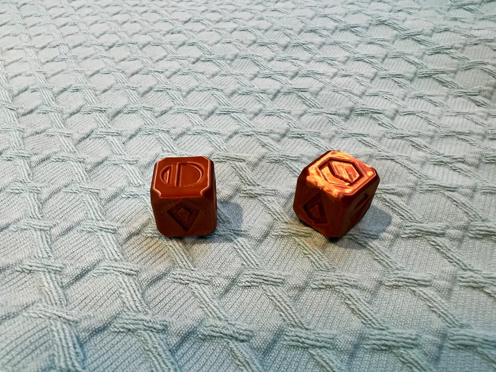 Sabacc/Spike Dice - Standard and Jumbo - Free 3D Print Model - MakerWorld
