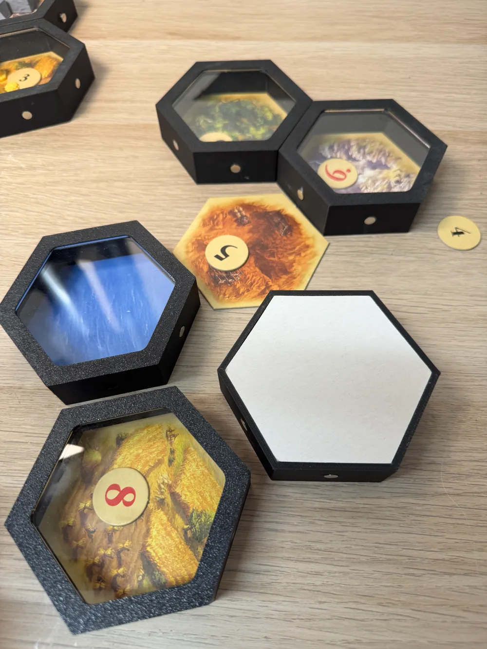 3D Catan Acrylglas magnetic Hexagon Tiles by N3D-Design - MakerWorld