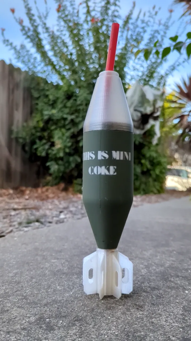 My Mortar projectile Coke Holder by YOYI Design MakerWorld: Download ...