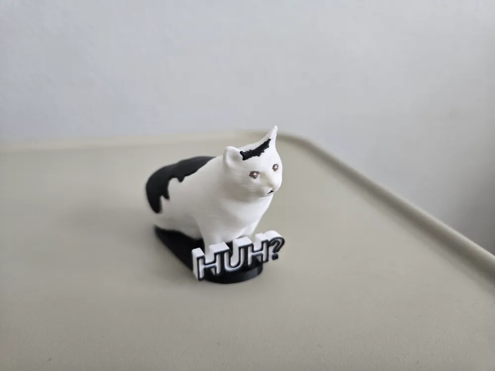 Huh Cat! by wontonnn MakerWorld: Download Free 3D Models