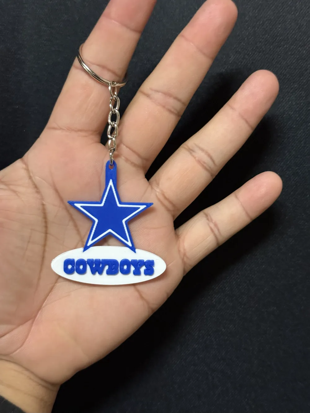 Dallas Cowboys Keychain - Free 3D Print Model - MakerWorld