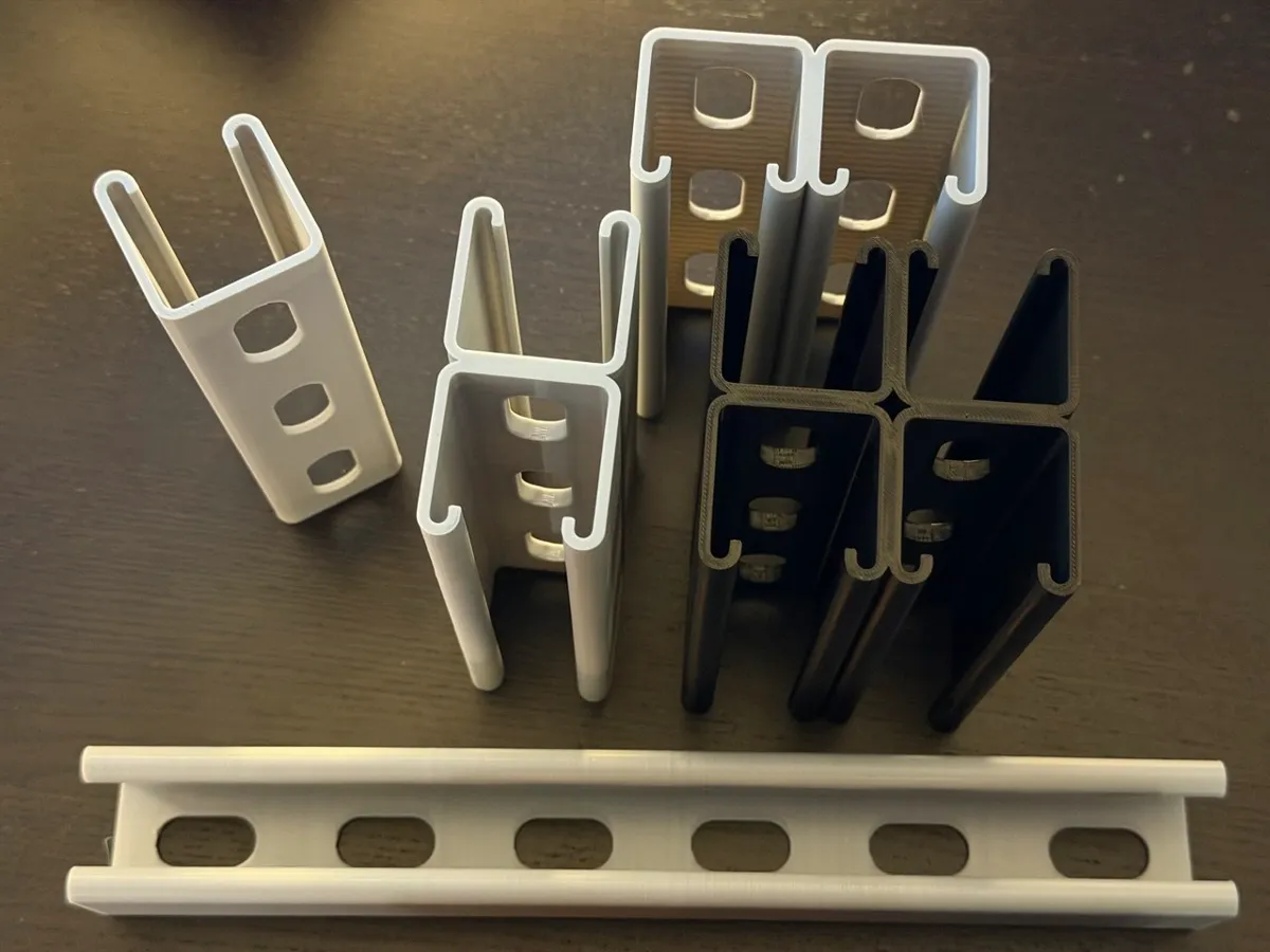 Parametric Strut Channel - Standard and Stacked - Free 3D Print Model ...