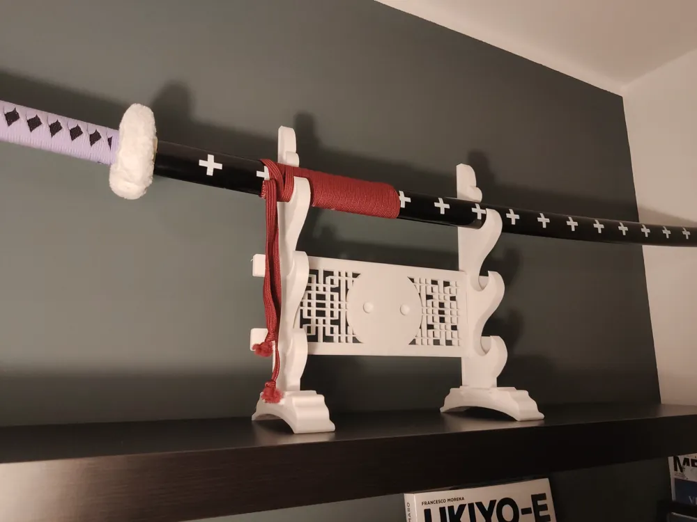 Triple Katana Stand (Demon Zoro version) (A1 mini) - Free 3D Print ...