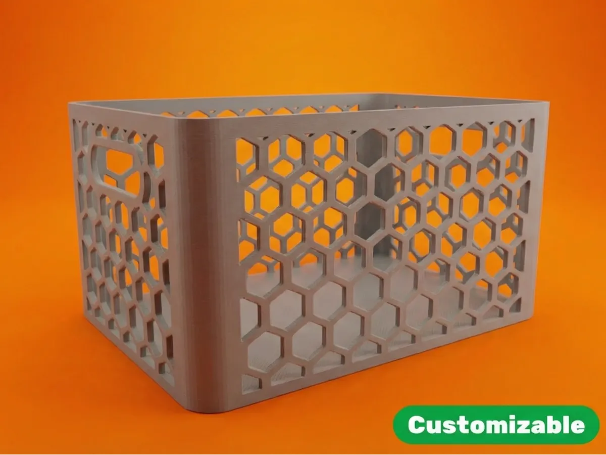 Universal Basket Generator (Hex, Ribbed) - Free 3D Print Model - MakerWorld