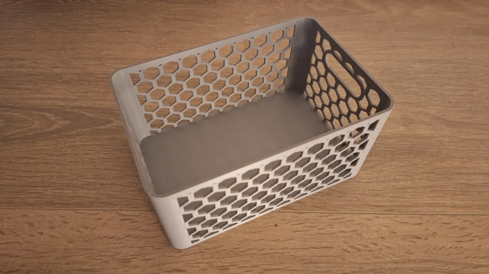 Universal Basket Generator (Hex, Ribbed) - Free 3D Print Model - MakerWorld