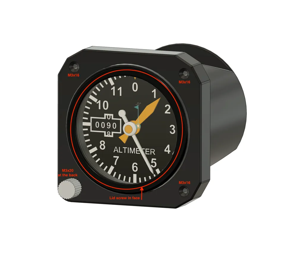 Altimeter Clock by ImpactD - MakerWorld