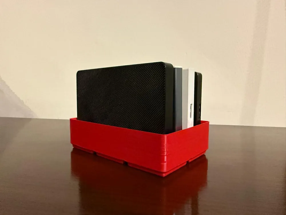 External Hard Drive HDD Holder - Gridfinity (3x2) - Free 3D Print Model ...