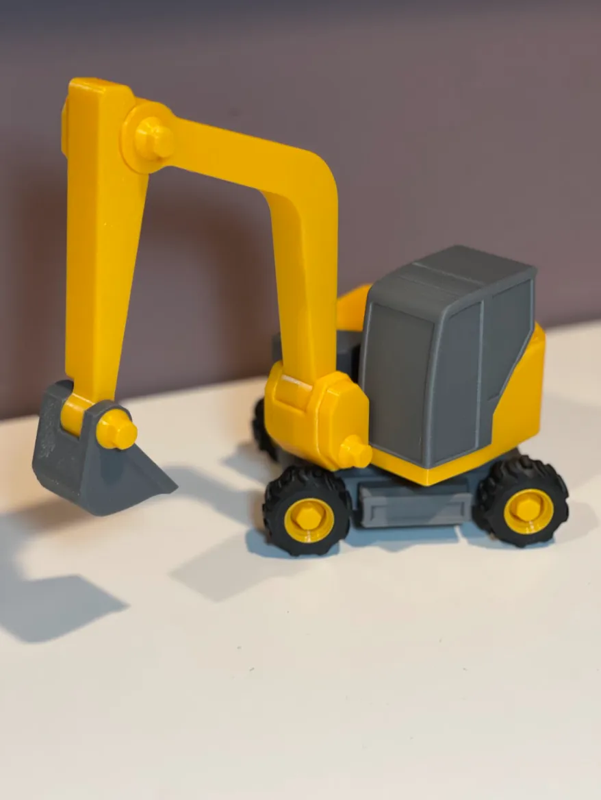Mini Excavator - Free 3D Print Model - MakerWorld