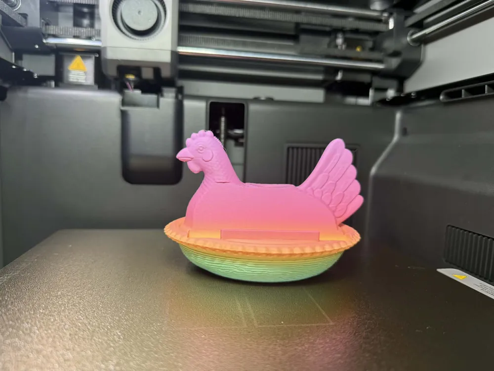 Nesting Hen Business Card Holder - Free 3D Print Model - MakerWorld