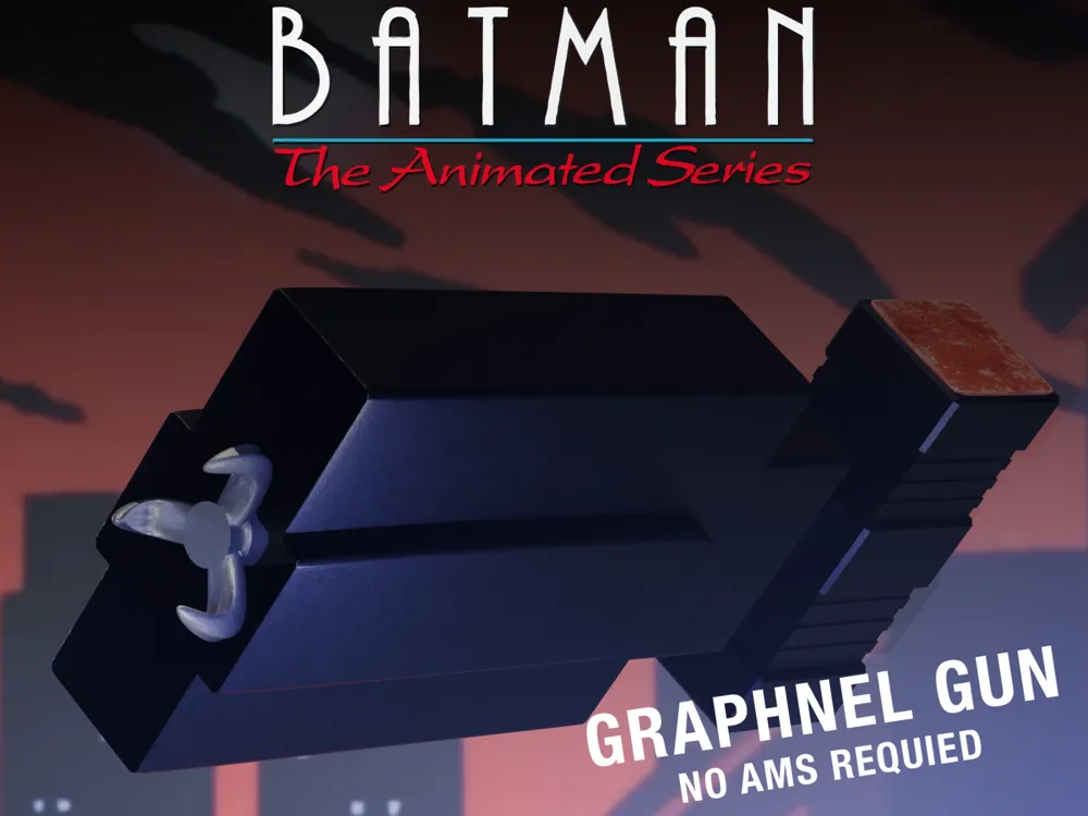 BATMAN GRAPHNEL GUN BTAS by 3dcustomfactory MakerWorld: Download Free ...