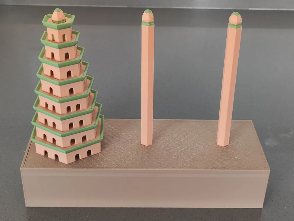 Tower of Hanoi by A2S dESING - MakerWorld