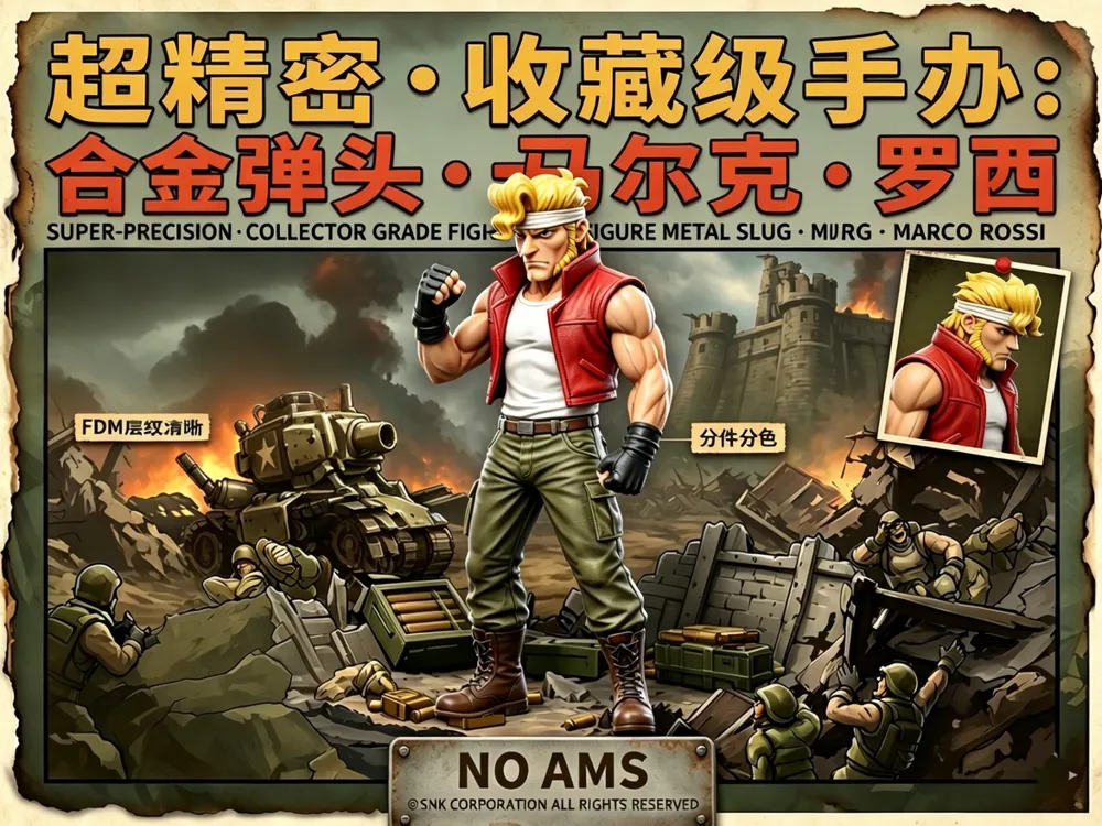 Personagem de Metal Slug: Marco Rossi - Modelo gratuito para impressão ...