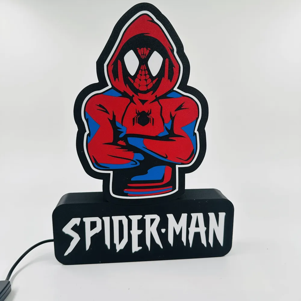 Spider Man Led Lamp by Smart3dpt - MakerWorld