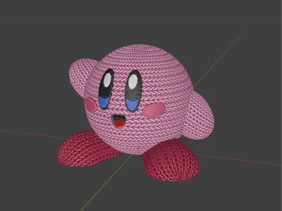Knitted Kirby by GumberculesMakerWorld: Download Free 3D Models