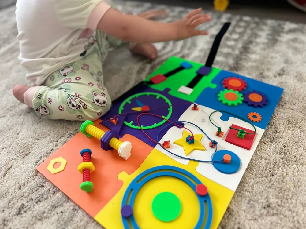 Activity board for babies - Free 3D Print Model - MakerWorld