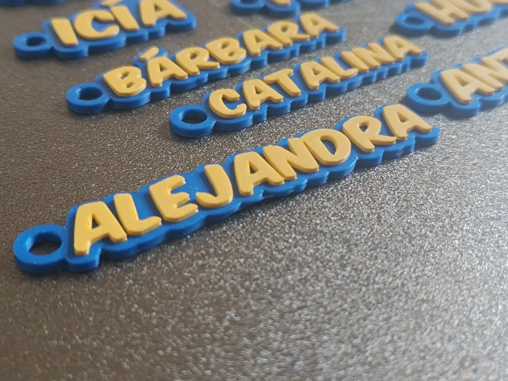 Custom name keychains by ialgarra MakerWorld: Download Free 3D Models