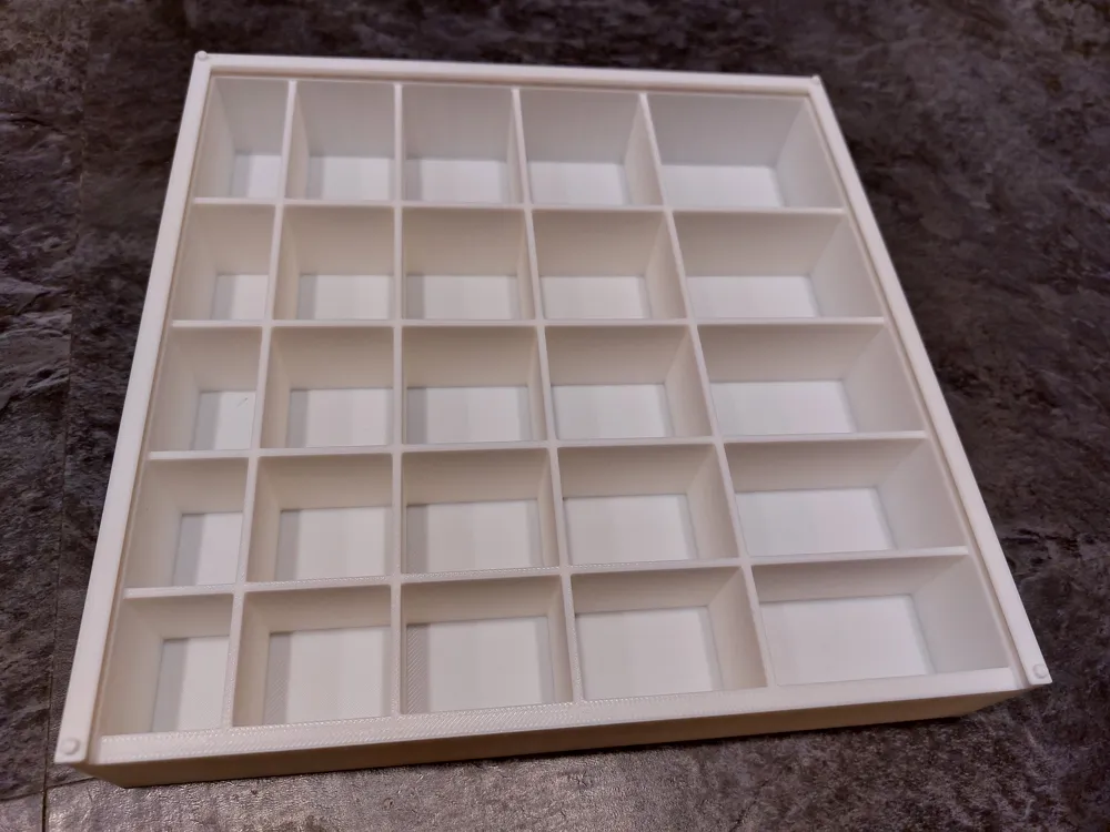 stackable sorting box with sliding cover - Free 3D Print Model - MakerWorld