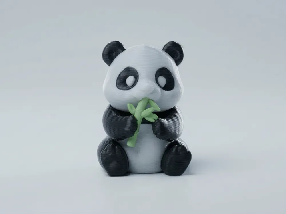 Bamboo-Eating Panda - Free 3D Print Model - MakerWorld