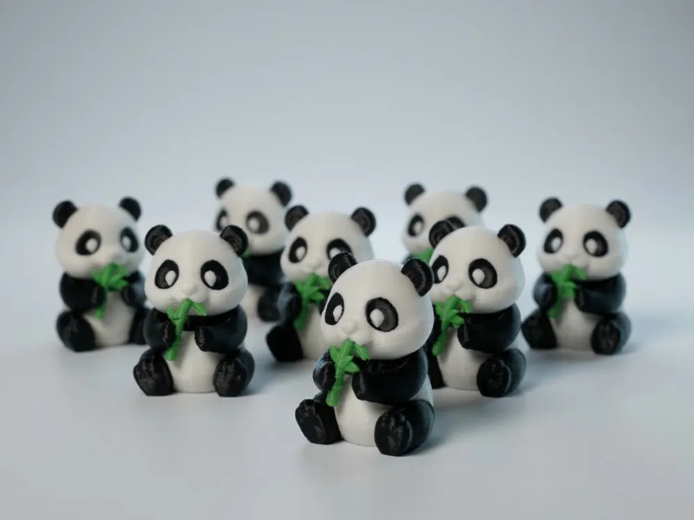 Bamboo-Eating Panda - Free 3D Print Model - MakerWorld