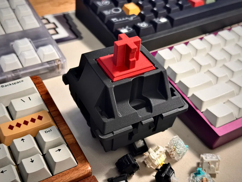 500% Scale MX Keyboard Switch - Fully Functional - Free 3D Print Model ...