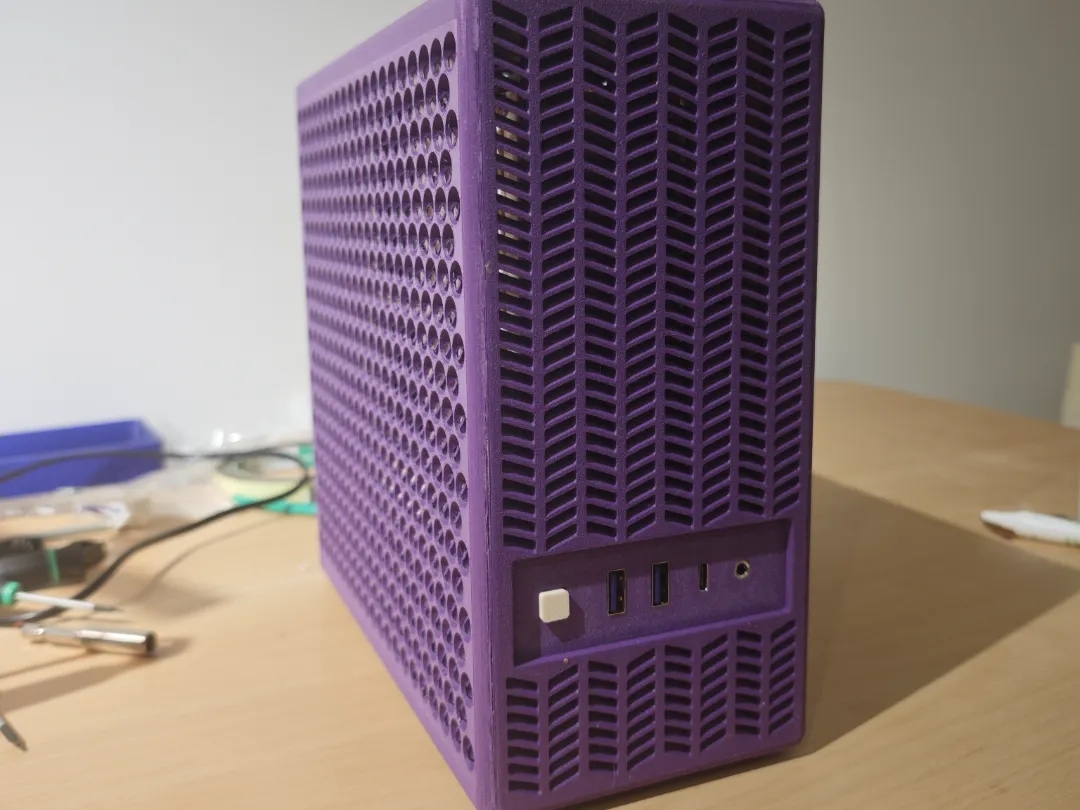 itx机箱 半高显卡+内置LOP电源 - 免费 3D 打印模型 - MakerWorld
