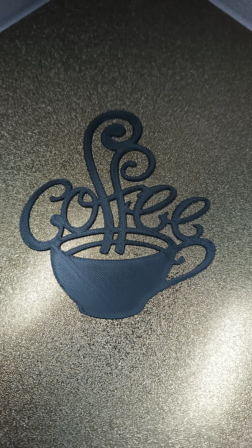 Minimalist 2D Coffee Design – for Custom Wall Art by 3D.printing ...