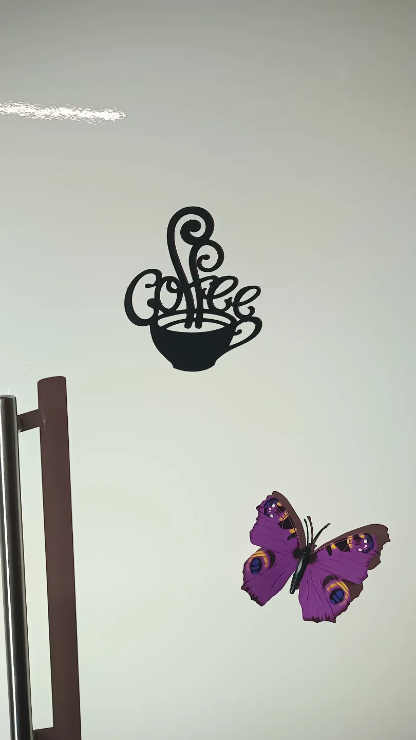Minimalist 2D Coffee Design – for Custom Wall Art by 3D.printing ...