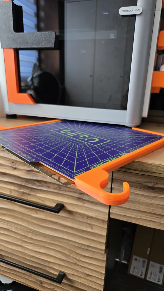 Bambu Lab X1 , P1 under Printer Build Plate Holder by 3DMetalCave ...