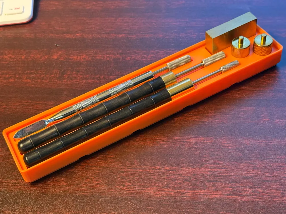 Leather Edge Finishing Tools Holder - Gridfinity by SteelManCM - MakerWorld