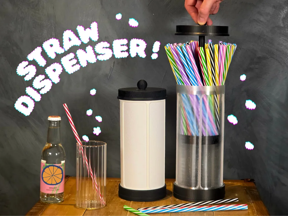 Straw Dispenser - Free 3D Print Model - MakerWorld