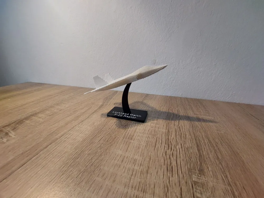 F-22 Raptor Layred Sculpture by nameless_fox MakerWorld: Download Free 3D Models