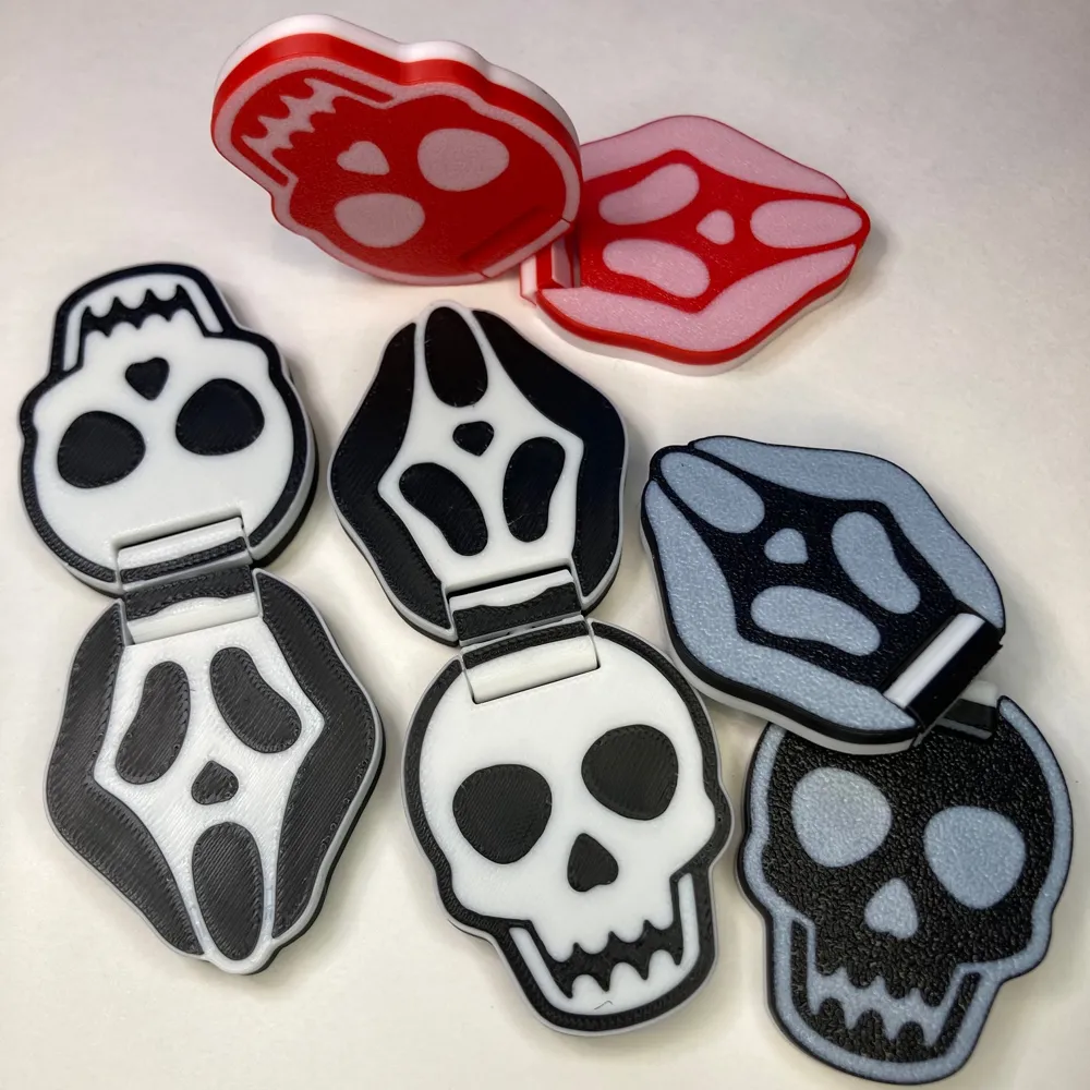 Skull + Scream Slip and Flip Slider (~46 min) by SpacedOut MakerWorld ...