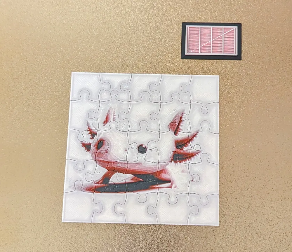 Axolotl_100_x_100 Puzzle_HueForge by derrickjames - MakerWorld