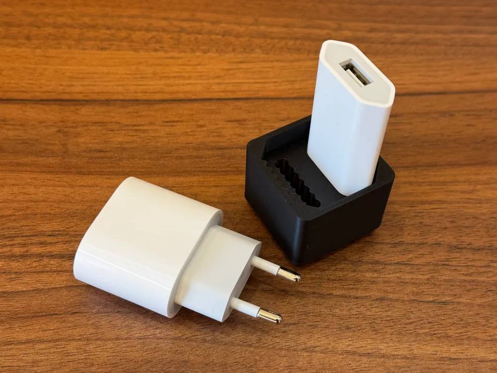 Gridfinity USB Charger Holder Remixed by bigest - MakerWorld
