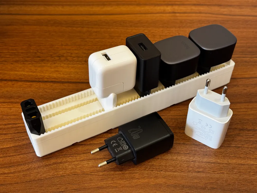 Gridfinity USB Charger Holder Remixed by bigest - MakerWorld