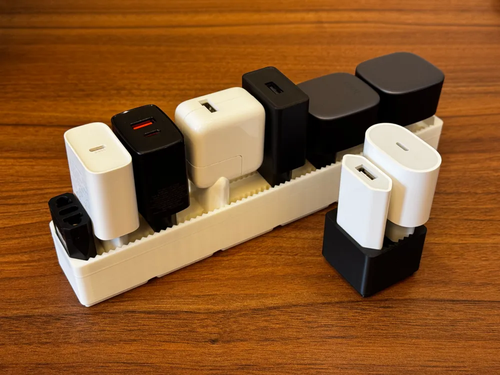 Gridfinity USB Charger Holder Remixed by bigest - MakerWorld