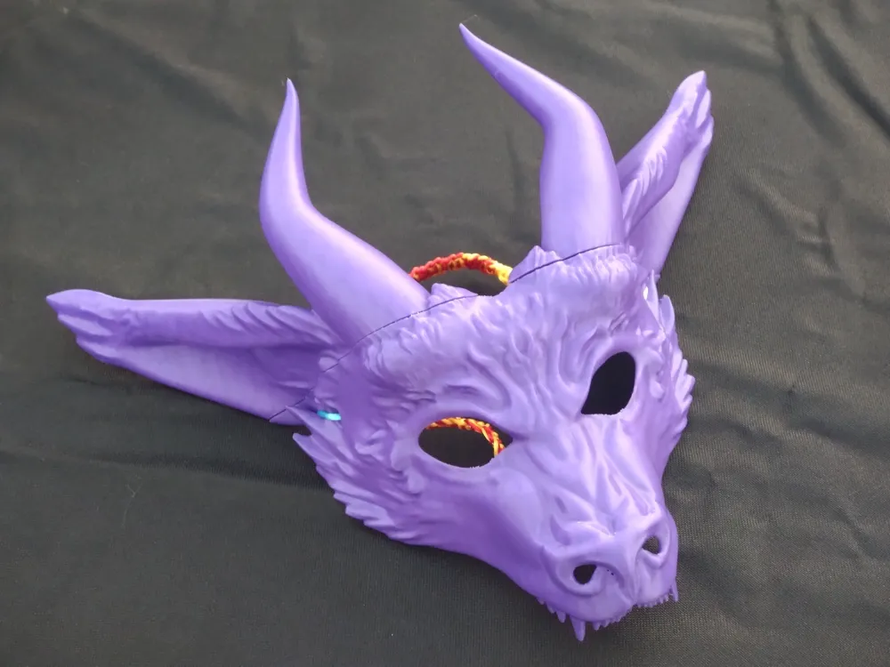 Year of the Dragon Masquerade Mask by zuperbuuworks - MakerWorld