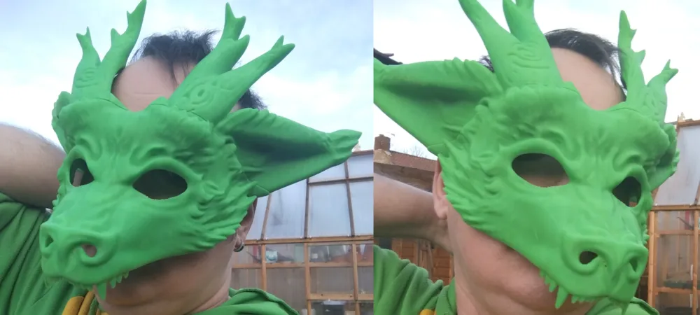 Year of the Dragon Masquerade Mask by zuperbuuworks - MakerWorld