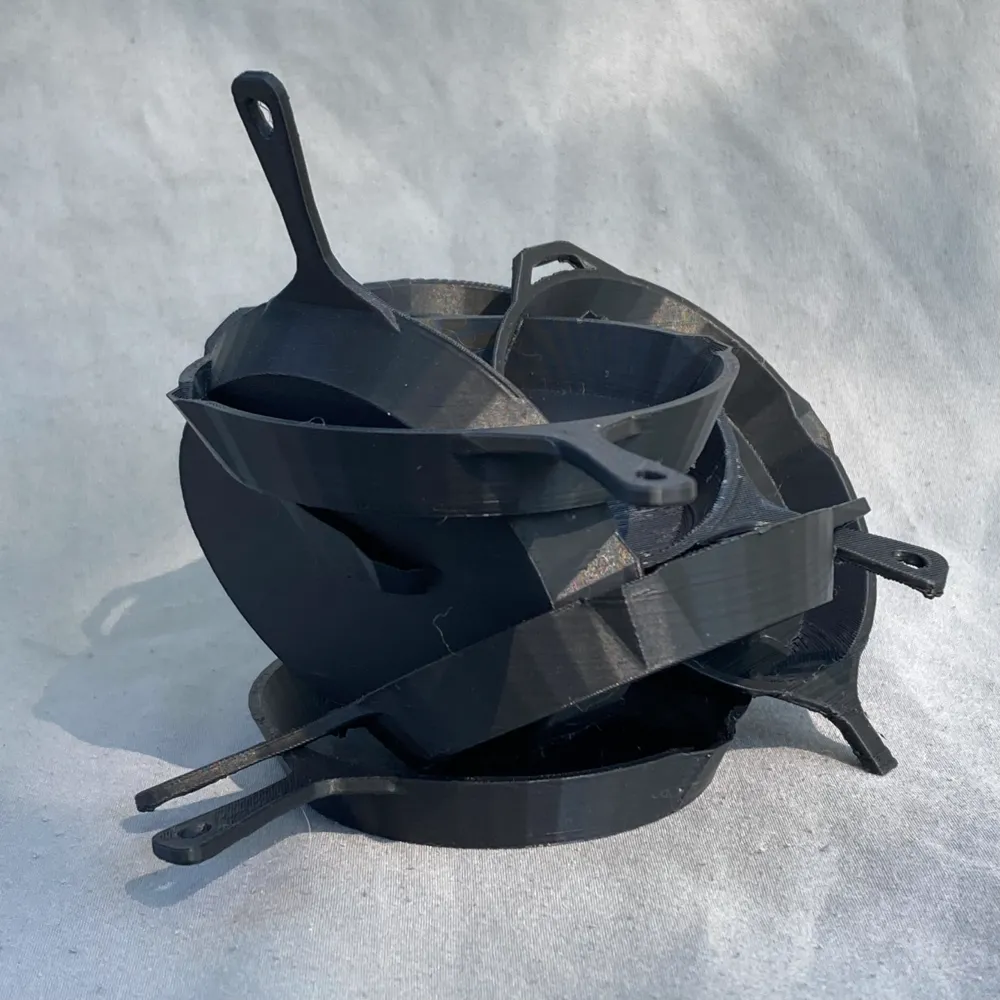 Silly Skillet Stack - Cast Iron Pan Sculpture Remixed by Tabascoaholic ...
