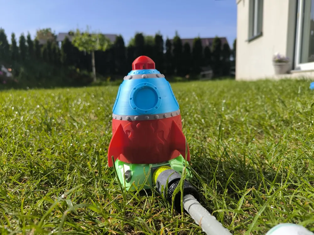 Sprinkler Rocket by Sevro MakerWorld: Download Free 3D Models