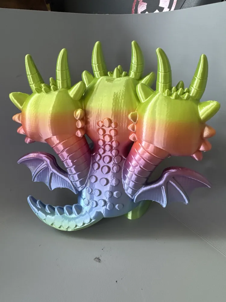 Trivexa, the Prism Wyrmling by UnicornGraveyard MakerWorld: Download Free 3D Models