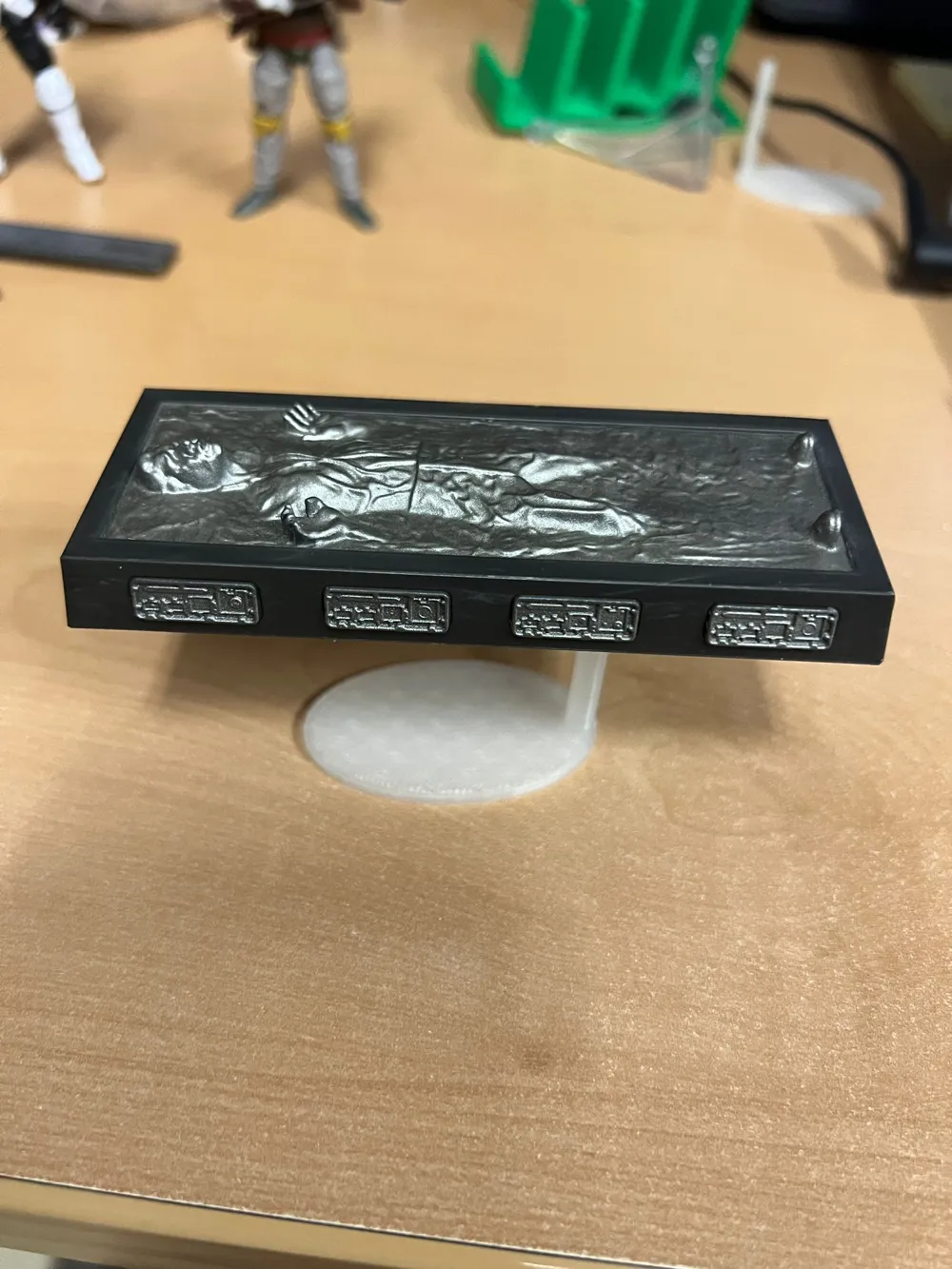 Han Solo in Carbonite base, hasbro 3 3/4" - Free 3D Print Model ...