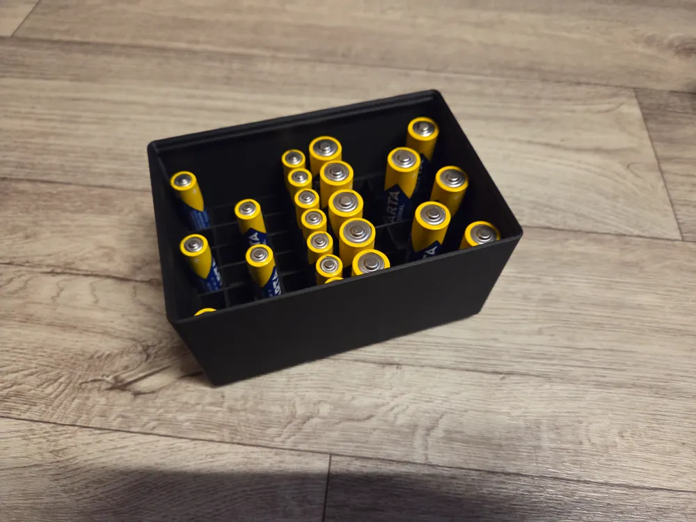 Gridfinity 3x2 Battery box AA&AAA stackable by Trycer MakerWorld: Download Free 3D Models