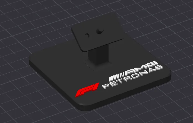 Mercedes F1 Display Stand (Bburago 1/43 diecast) by Poy - MakerWorld