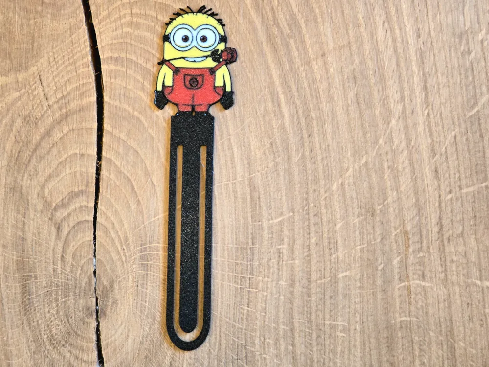 Valentine's Minion Rose bookmark - Free 3D Print Model - MakerWorld