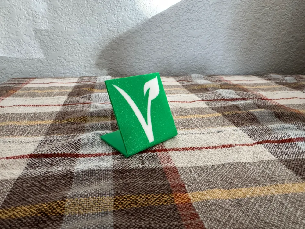 Vegan Table Sign by user_4024678185 MakerWorld: Download Free 3D Models