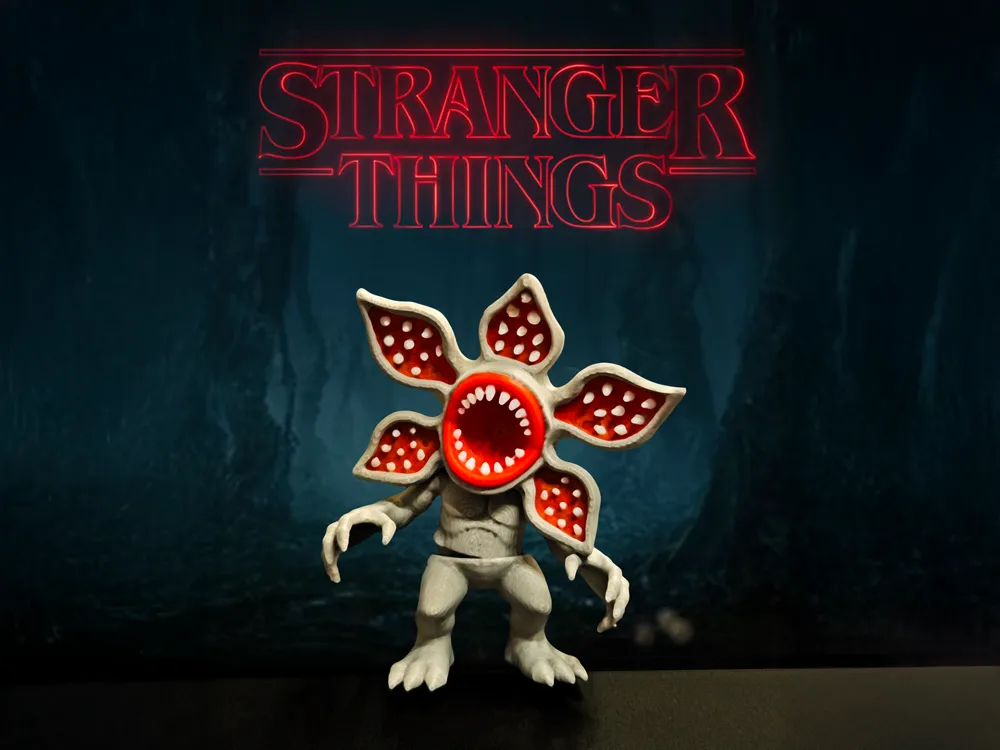 mini flexi Demogorgon Stranger Things - Free 3D Print Model - MakerWorld