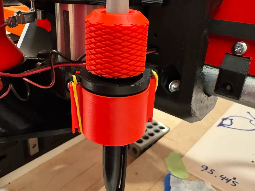 V1 Lowrider4 CNC Sharpie Pen Holder Rubber Band - Free 3D Print Model ...