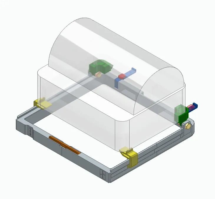 P2S, X2D AMS riser / flipper - Free 3D Print Model - MakerWorld