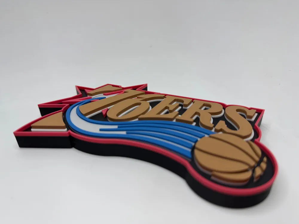 Philadelphia 76ers Logo 1997 - Free 3D Print Model - MakerWorld